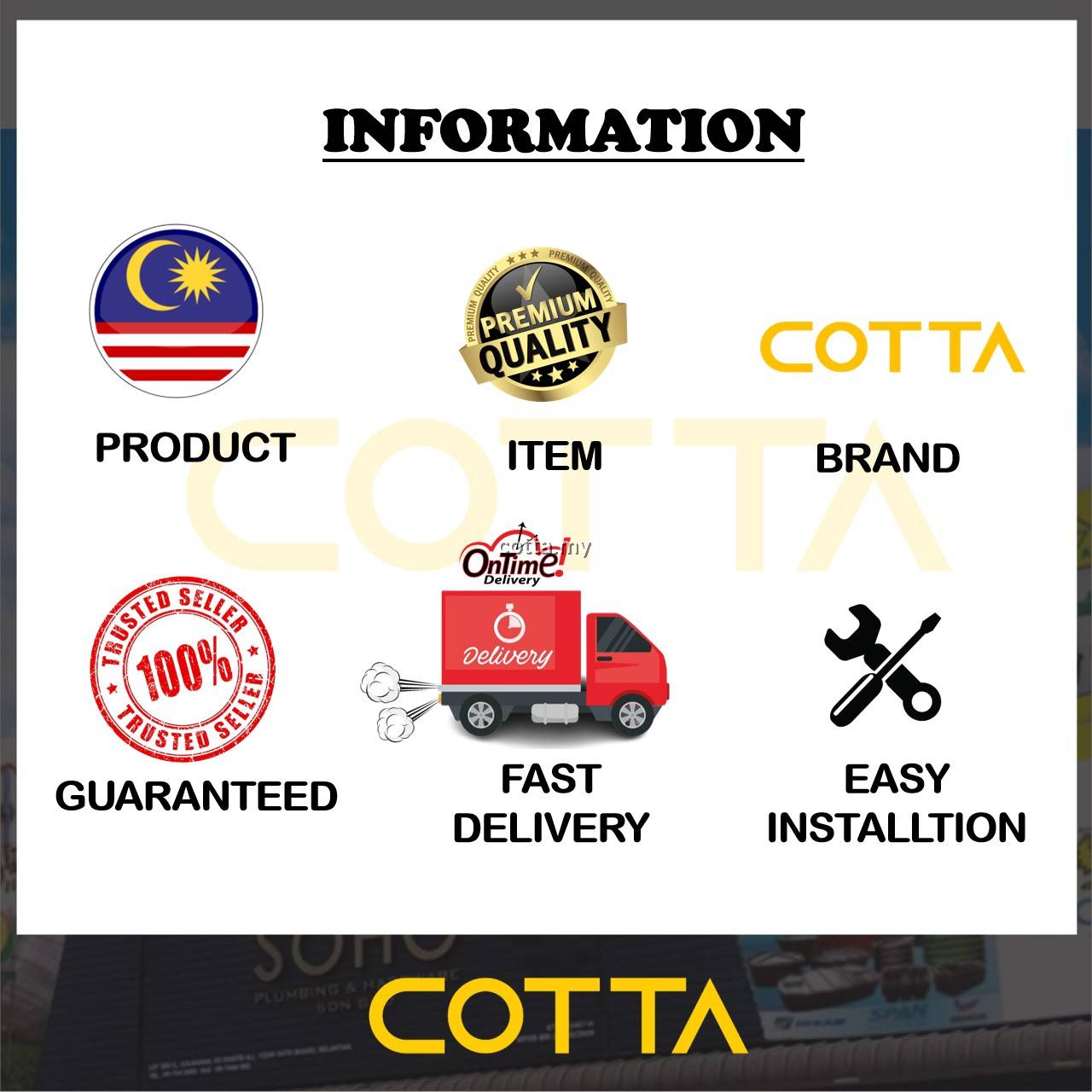 COTTA ERIC SERIES TWO WAY WALL TAP